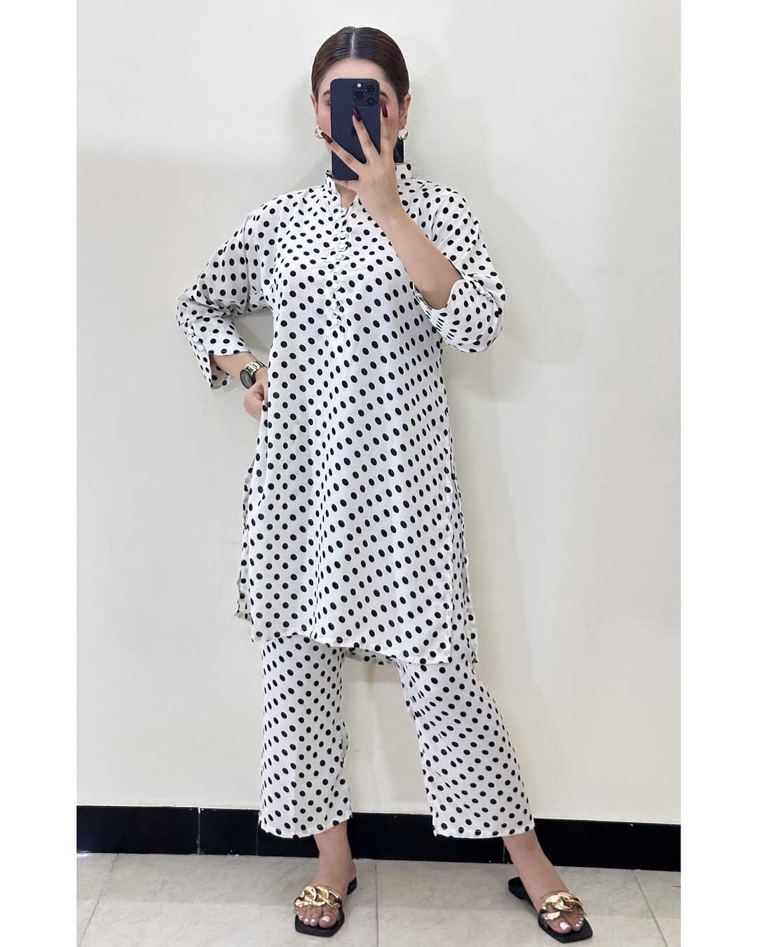 Polka cord-set 2pcs pret – Laraibboutique